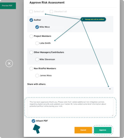 Reviewing & Approving a Risk Assessment - Riskpal - The Online Risk ...