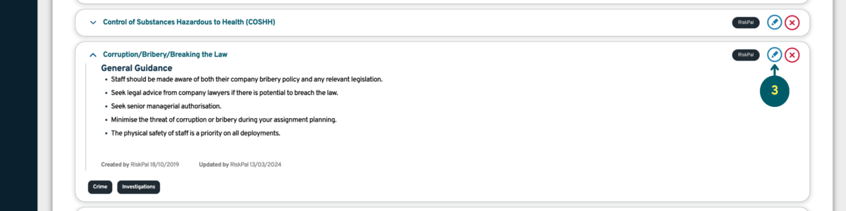 Risk Library - Riskpal - The Online Risk Assessment Platform