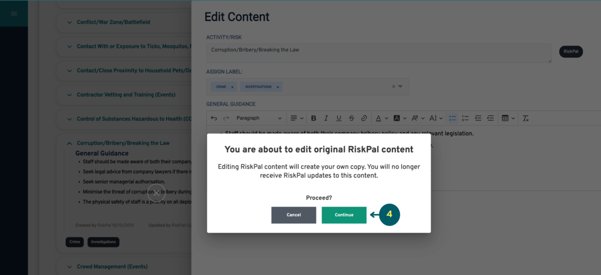 Risk Library - Riskpal - The Online Risk Assessment Platform